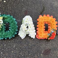 DAD Letters in Irish colours